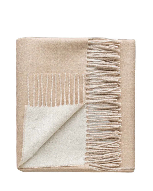 Reversible Throw - Beige/Ivory – Sparrow & Sage